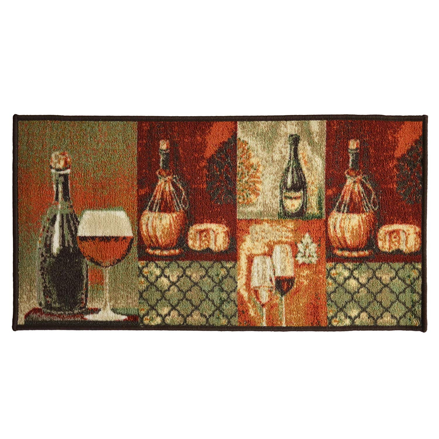 Kashi Home Kitchen Rug, Printed Area Rug, Durable Floor, Door Mat ...