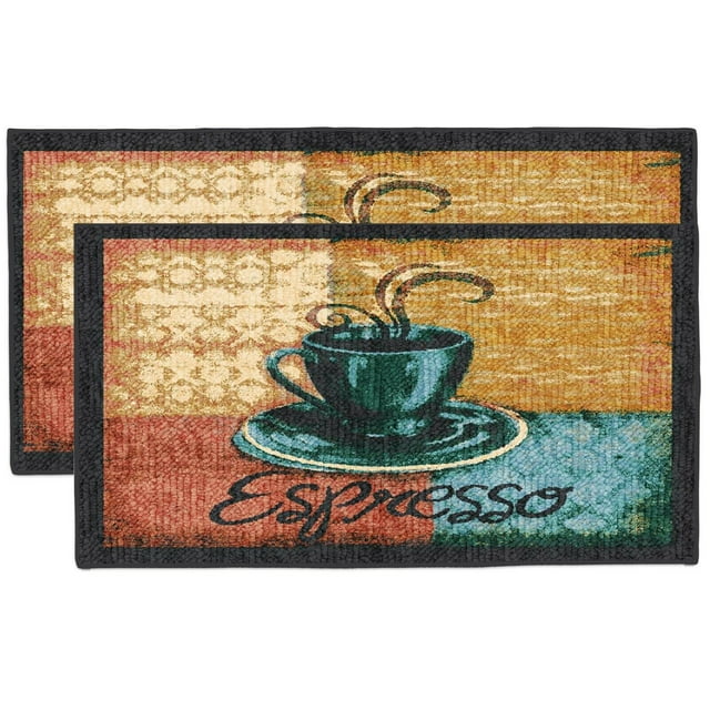 Kashi Home Kitchen Rug, Printed Area Rug, Durable Floor, Door Mat ...