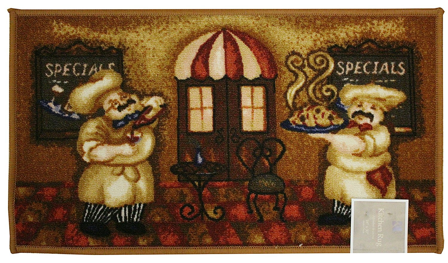 Kashi Home Kitchen Rug, Printed Area Rug, Durable Floor, Door Mat ...