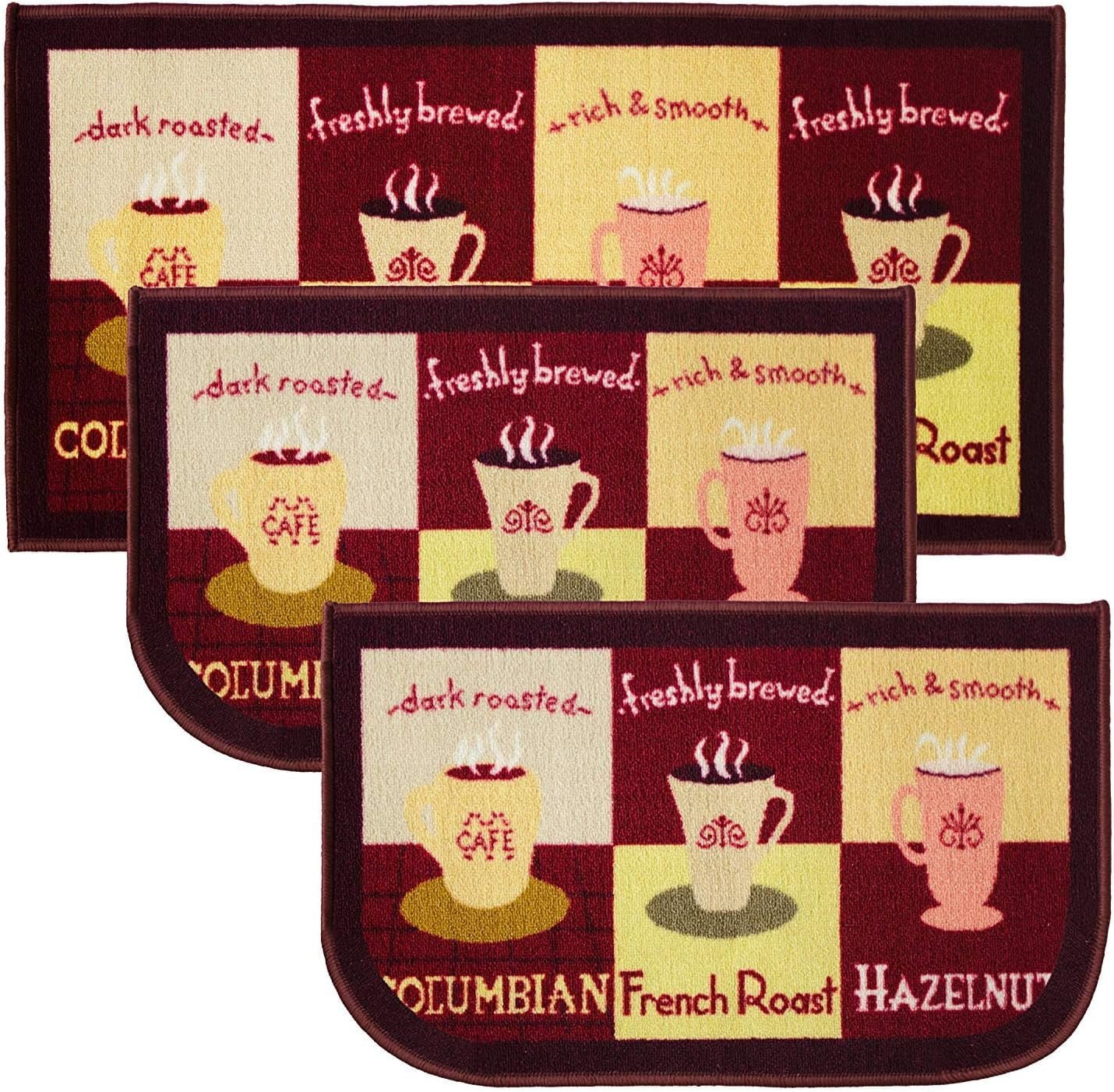 Kashi Home Kitchen Rug, Printed Area Rug, Durable Floor, Door Mat ...