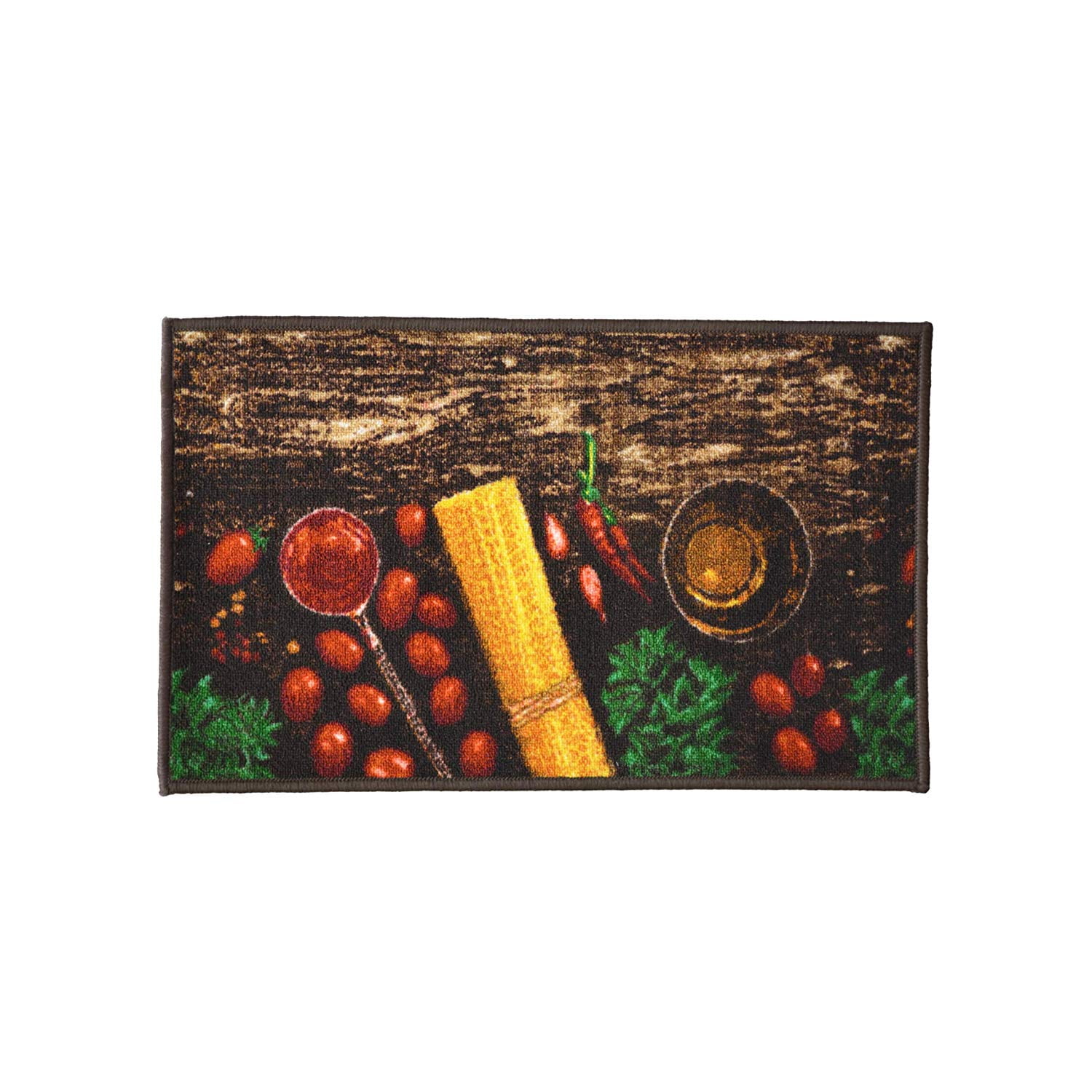 Kashi Home Kitchen Rug, Printed Durable Non Slip Floor Mat, Pretty ...