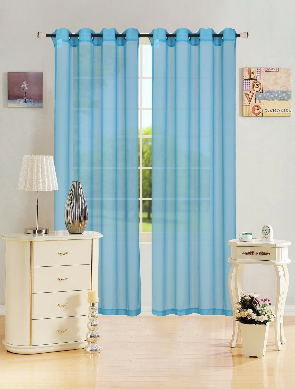 Kashi Home Leah Collection Window Sheer / Curtain / Panel 55"x 84 ...