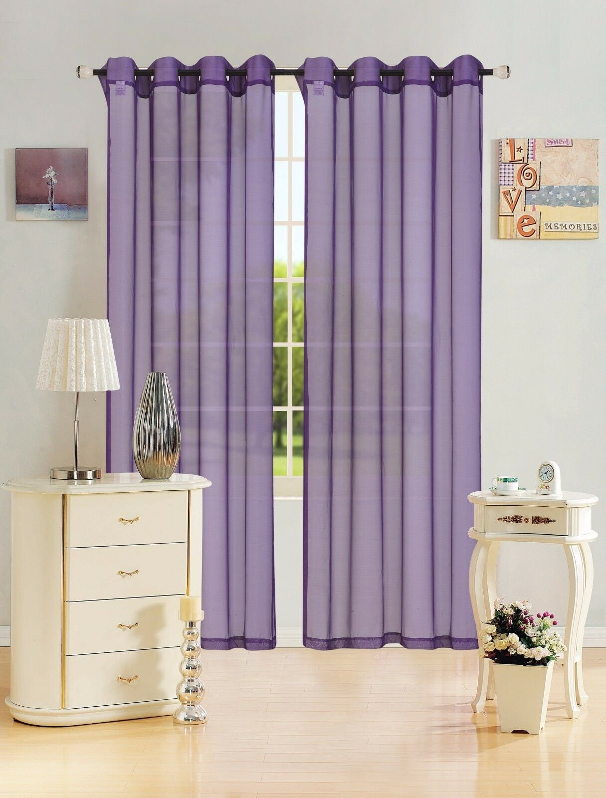 Kashi Home Leah Collection Window Sheer / Curtain / Panel 55"x 84 ...