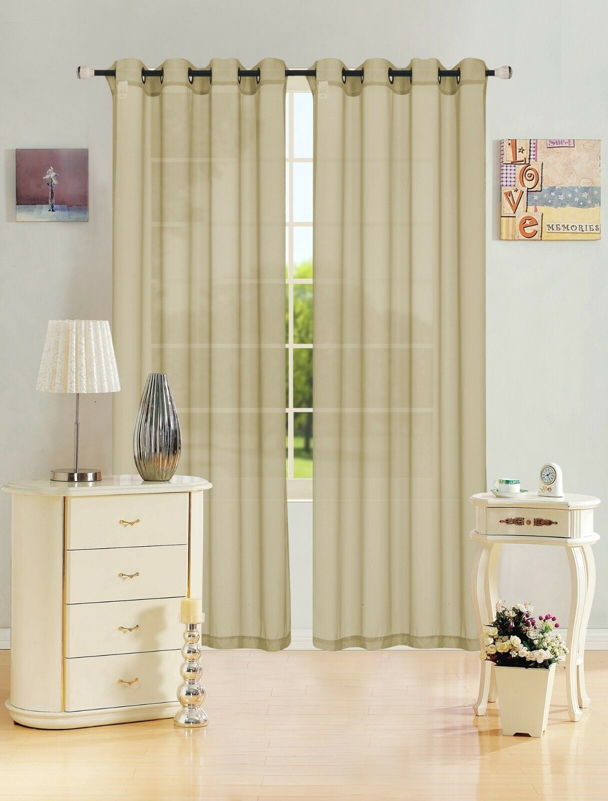 Kashi Home Leah Collection Window Sheer / Curtain / Panel 55"x 84 ...