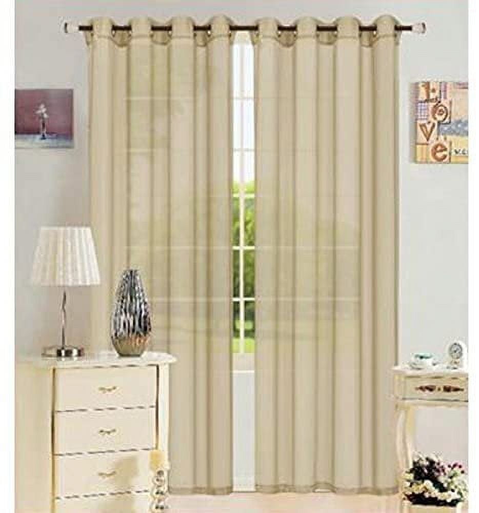 Kashi Home Leah Collection Window Sheer / Curtain / Panel 55"x 84 ...