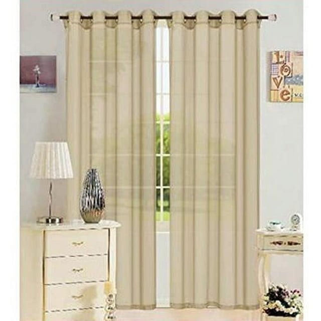 Kashi Home Leah Collection Window Sheer / Curtain / Panel 55"x 84 ...