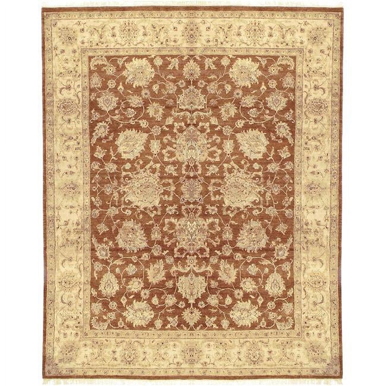 Kashmir Agra Rust & Beige Area Rug - 4.6 x 7 ft. - Walmart.com