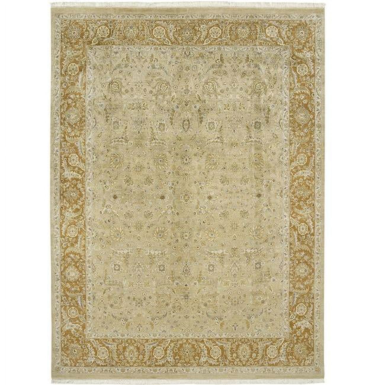 Kashmir Nain Gold & Rust Area Rug - 10 x 14 ft. - Walmart.com