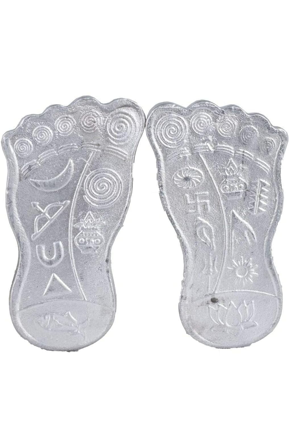 Kashvi Luck Jewels Pure Silver Laxmi Charan Paduka for Pooja 55 Grams ...