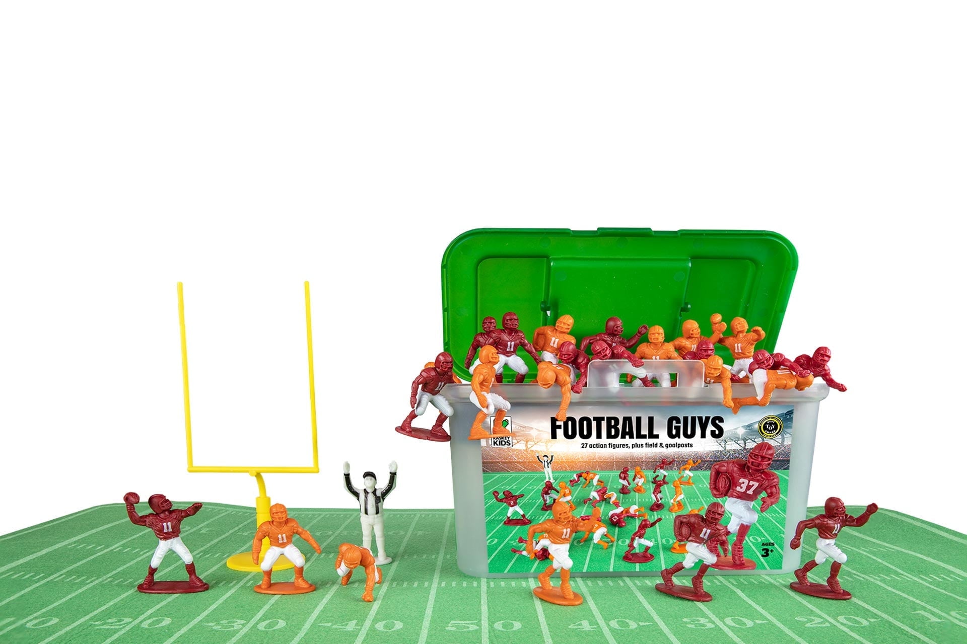 Kaskey Kids Football Guys Action Figures Maroon/White vs Orange/White ...