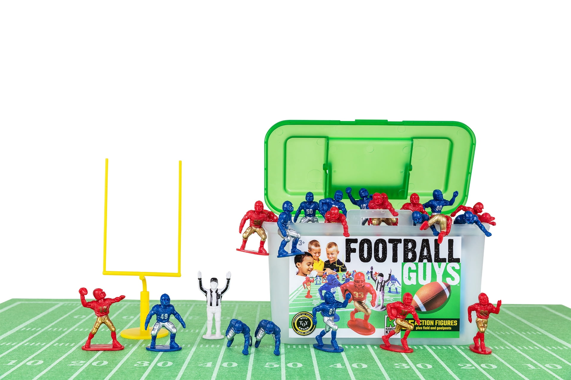 Kaskey Kids Football Guys Action Figures - Red/Blue vs Blue/Silver ...