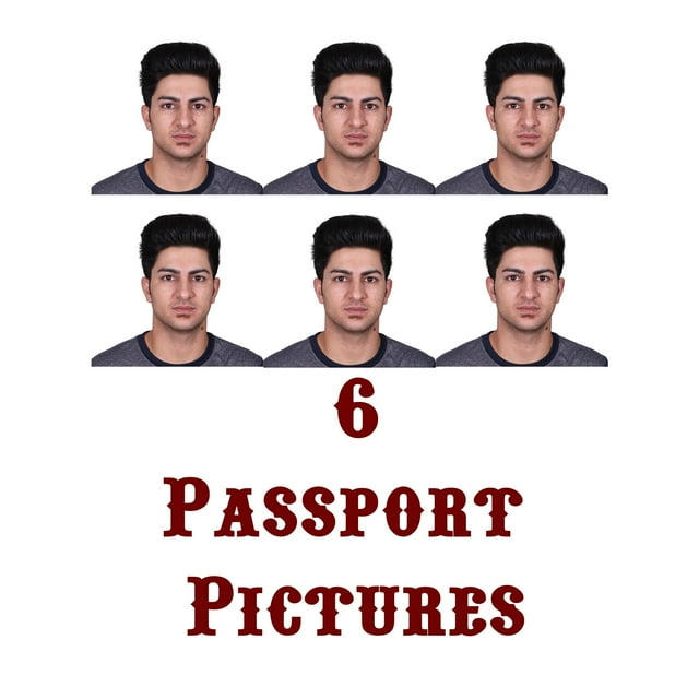 Kaslove 2x2 inch 6 PSC Online Passport photo prints for US VISA ...