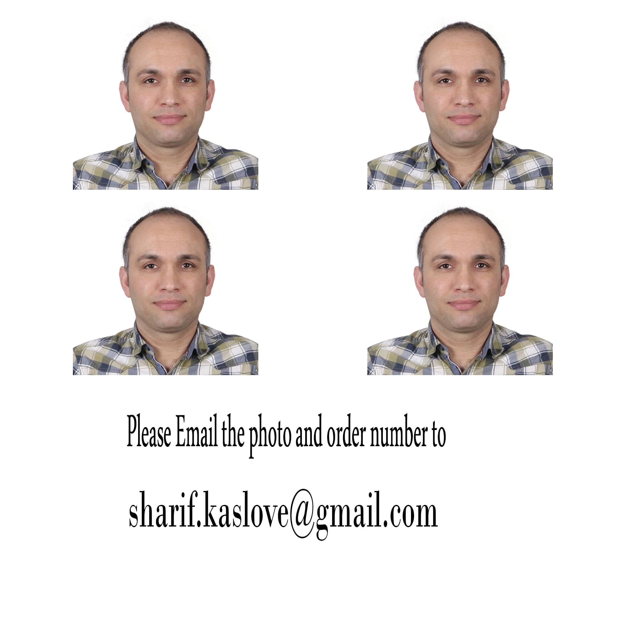 Kaslove 2x2 inch 6 PSC Online Passport photo prints for US VISA ...