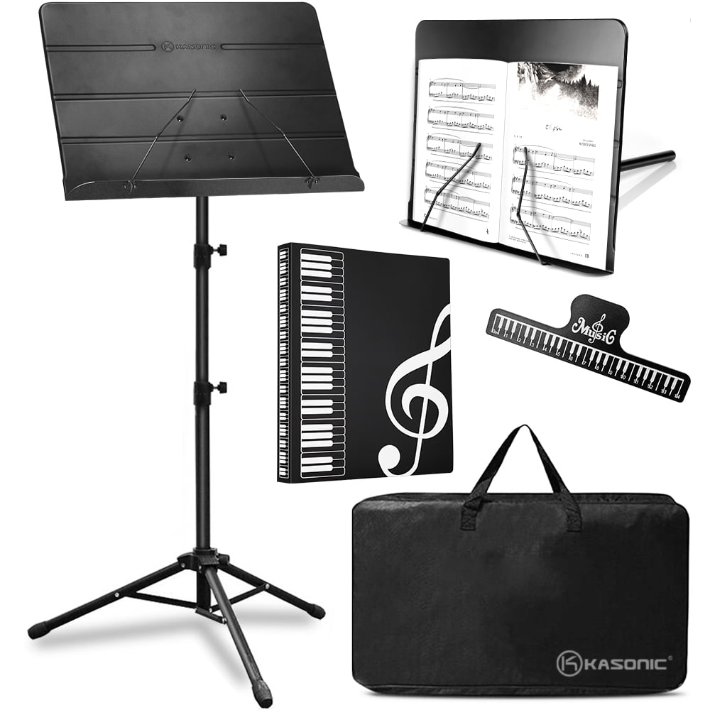 Kasonic Professional Adjustable Collapsible Music Stand with Carrying ...