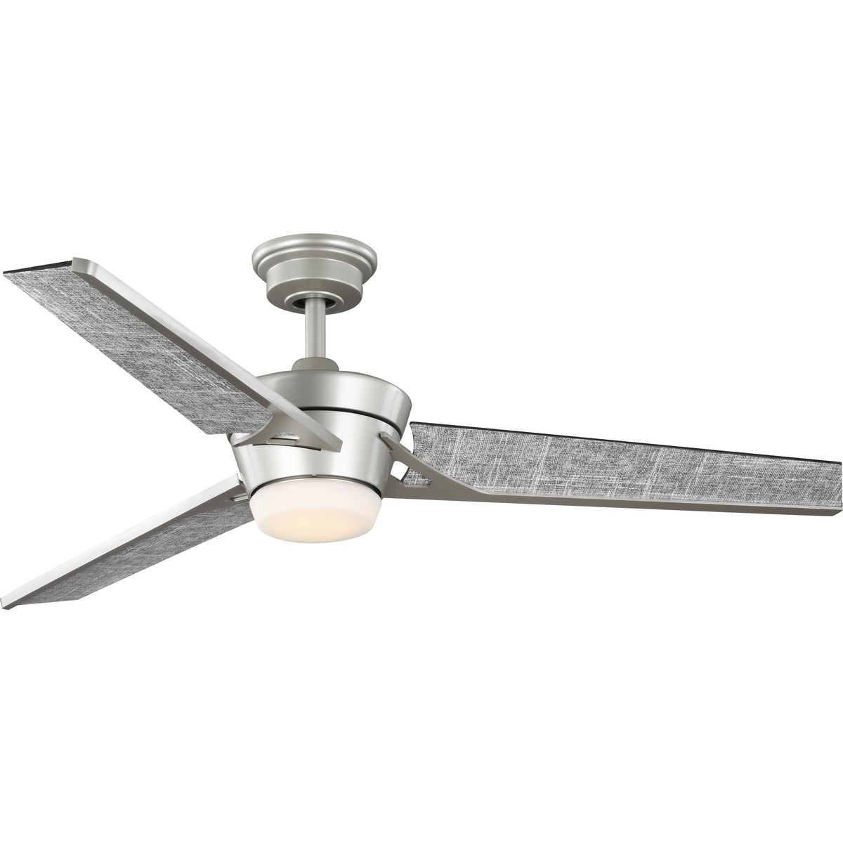 Kasota Collection 56-Inch Three-Blade Charcoal Linen/Painted Nickel DC ...