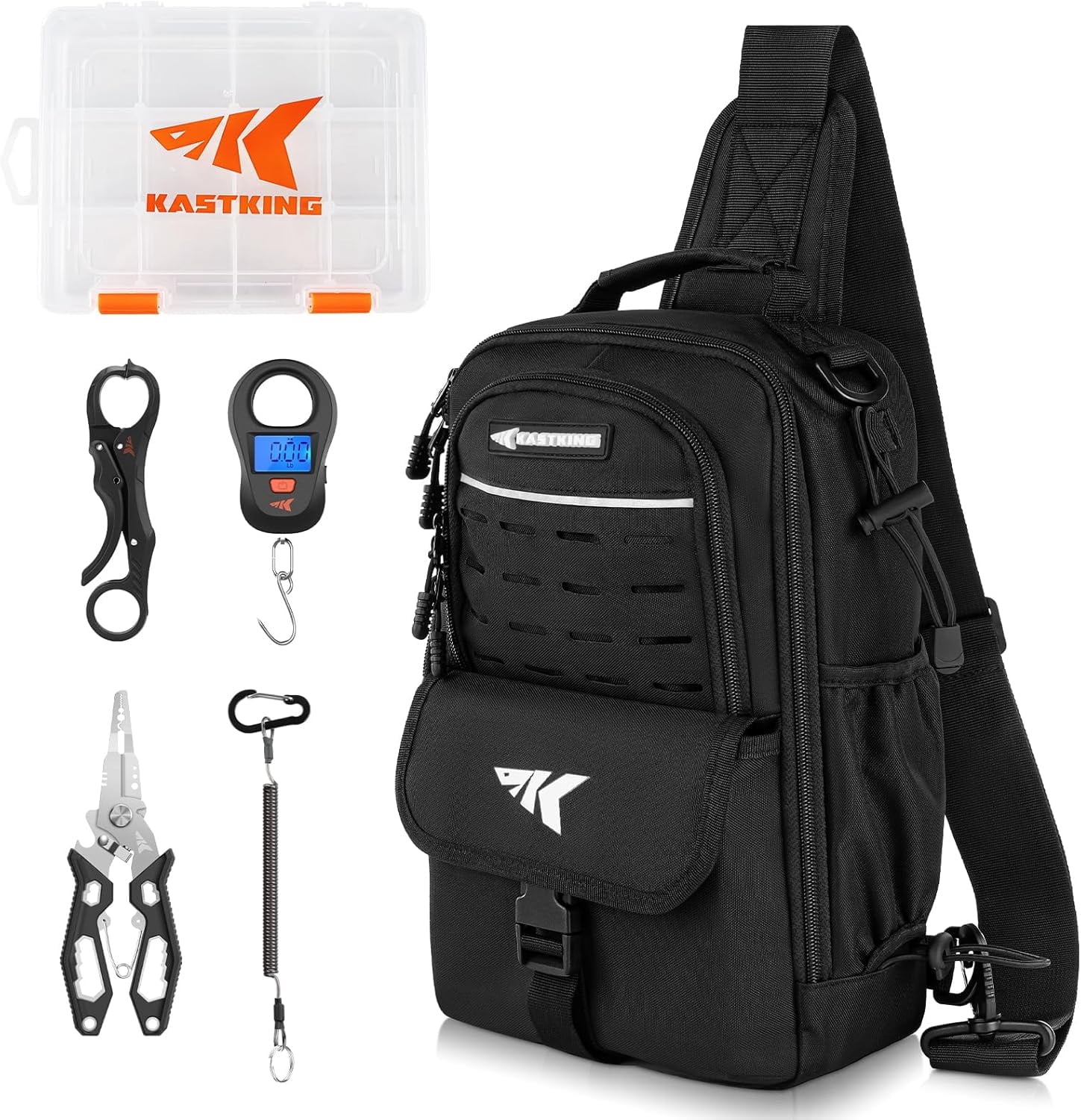 KastKing Everyday Essential Fishing Backpack & Tool Set, Fishing Sling ...