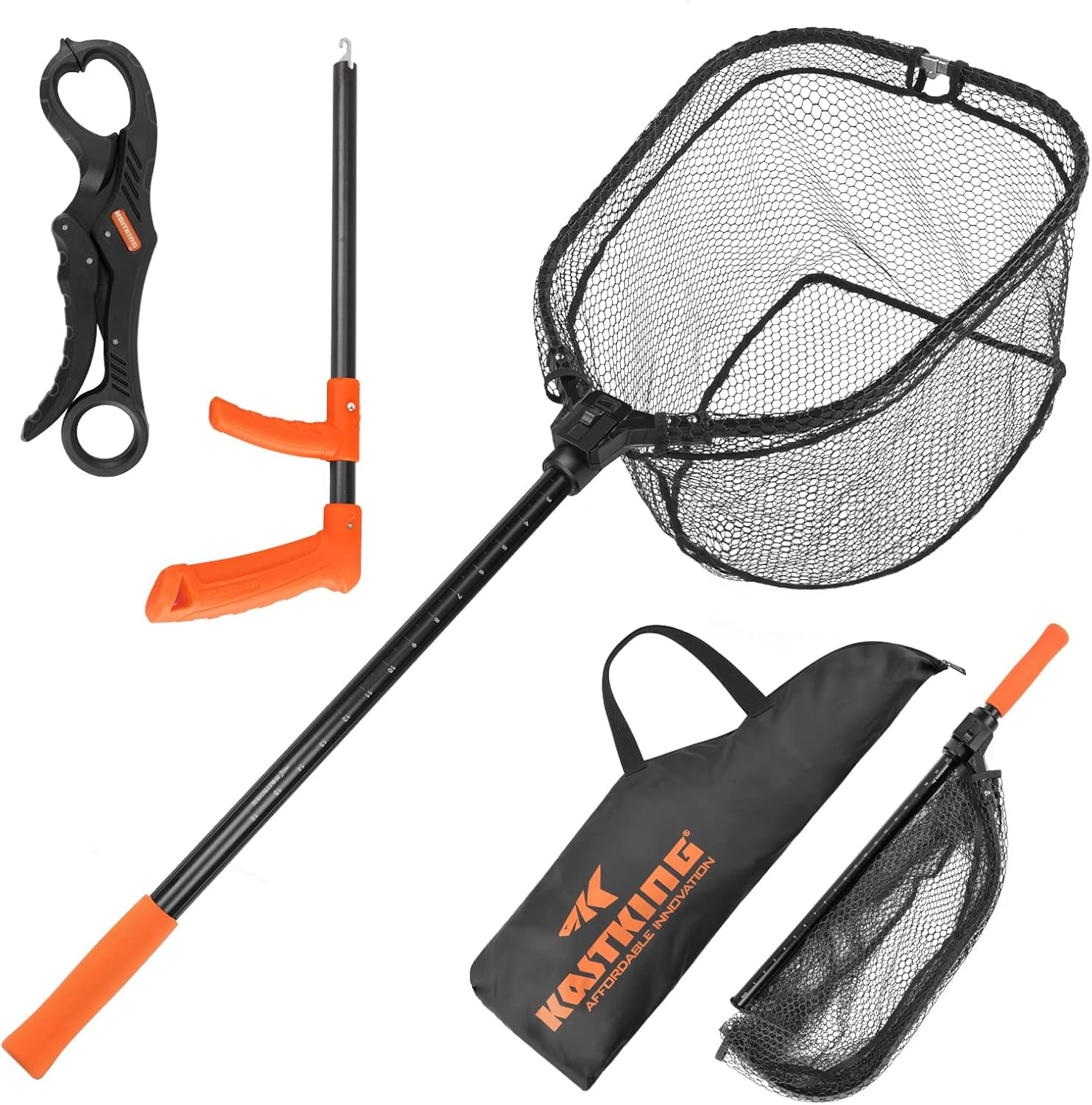 KastKing Brutus Fishing Net, Foldable Extendable Fish Landing Net ...