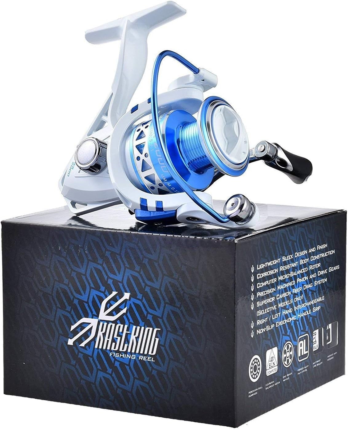 KastKing 2000 Spinning Reels,Up to 17.5Lbs Max Drag, 5.2:1 Gear Ratio ...