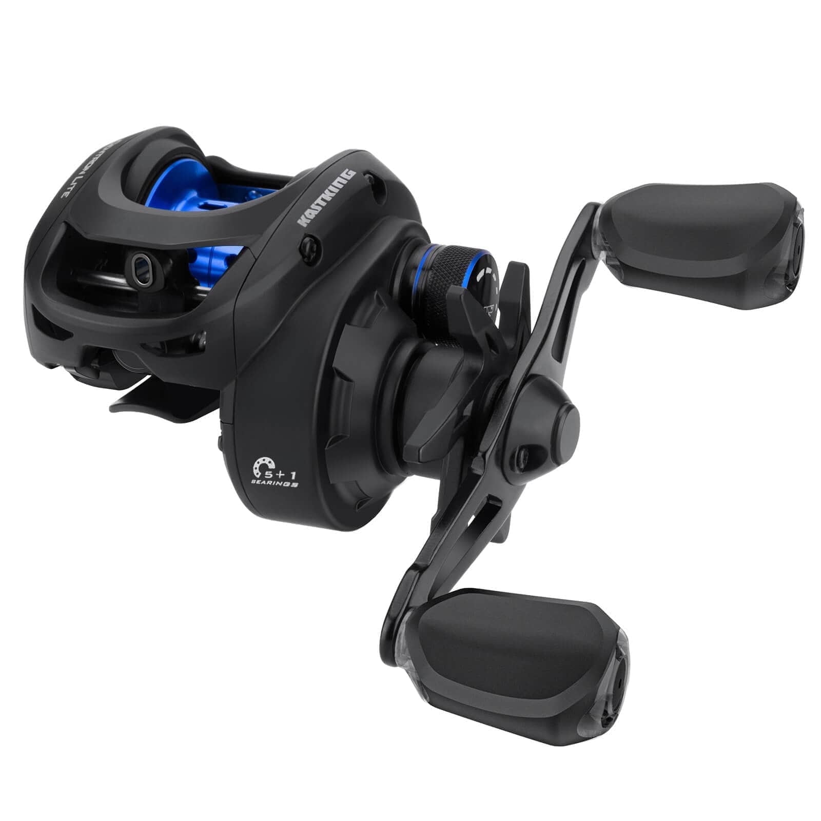 KastKing Left Baitcasting Fishing Reel 7.6 OZ 5 + 1 Anti-Reverse Ball ...
