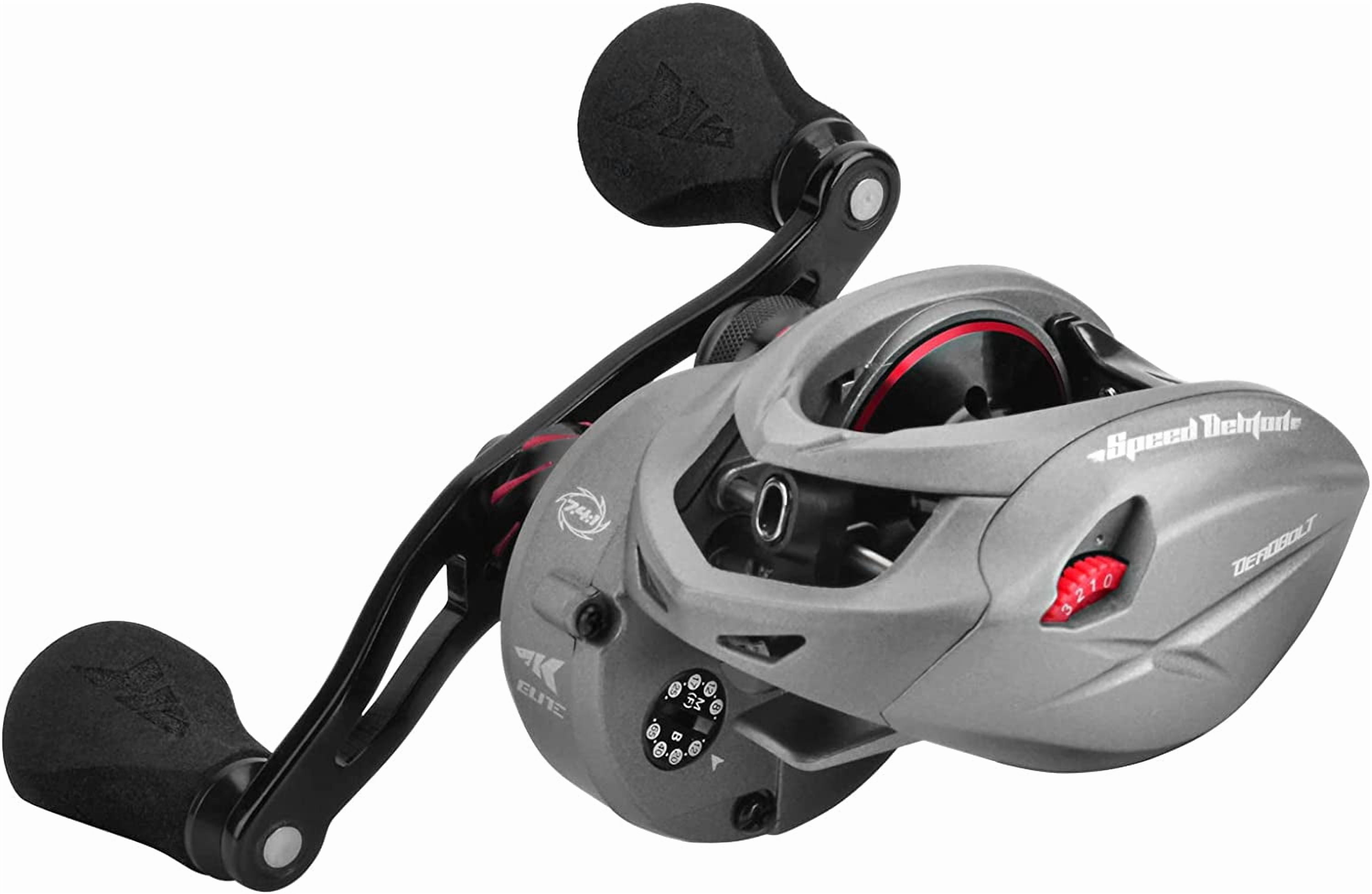 KastKing Baitcasting Fishing Reel, 7.4:1 Gear Ratio,Skipping Version ...