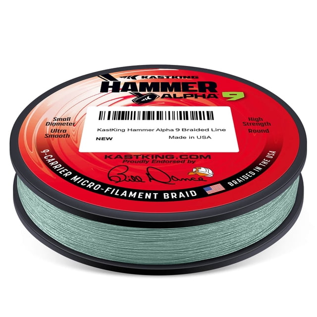 KastKing Hammer Alpha 9 UHMWPE 300Yds Braided Fishing Line - Walmart.com