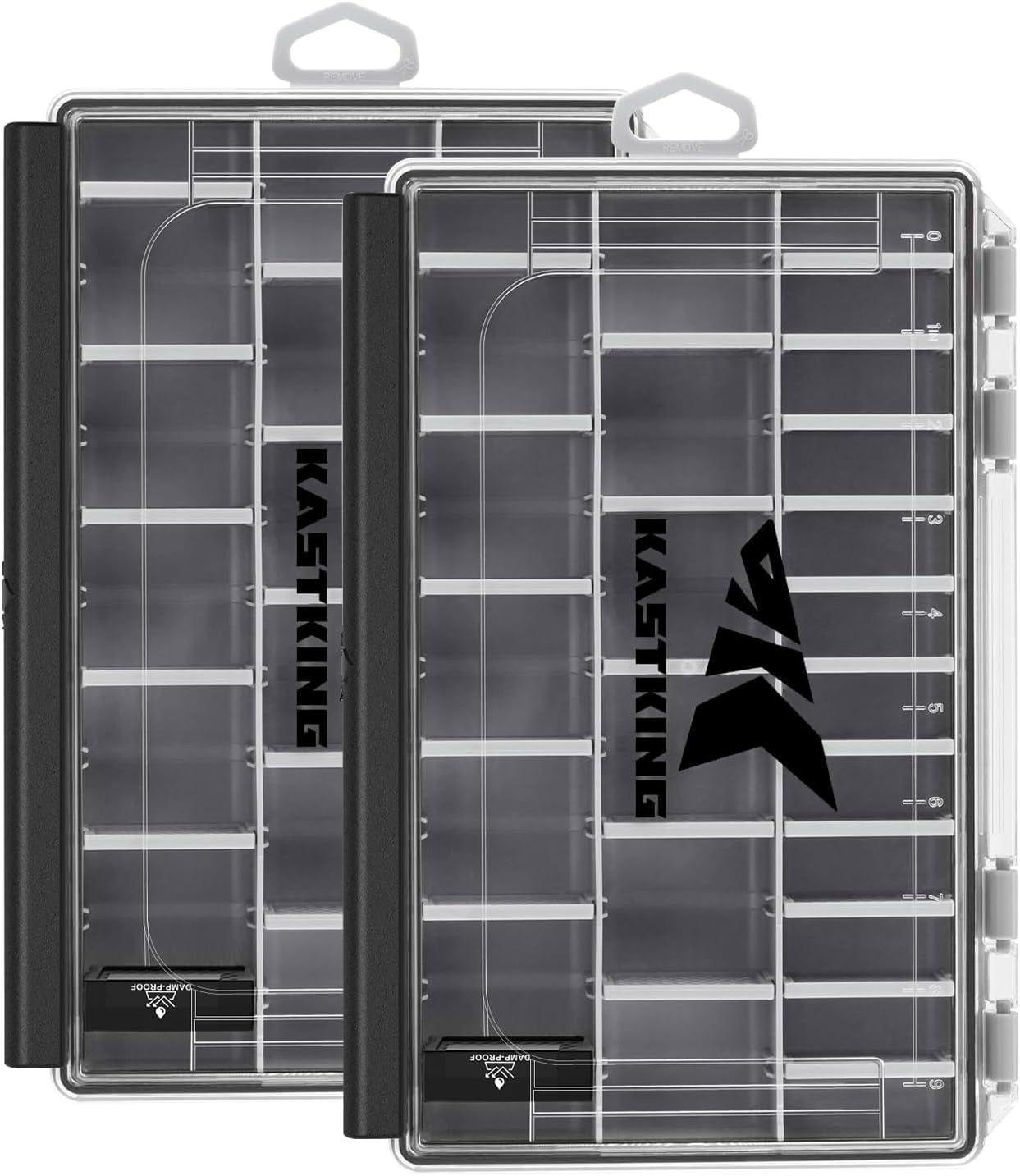 KastKing HyperSeal Waterproof Tackle Box, 3600 *2 Tackle Trays, Fishing ...
