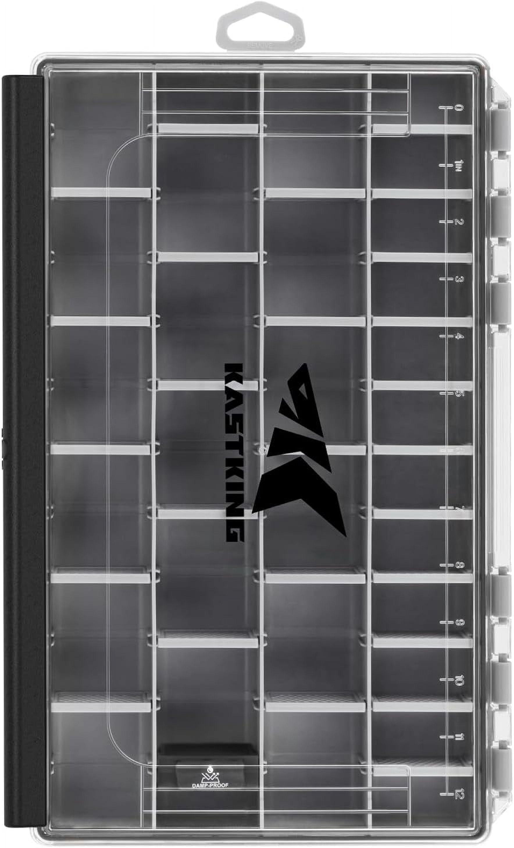 KastKing HyperSeal Waterproof Tackle Box, 3700*1 Tackle Trays, Fishing ...