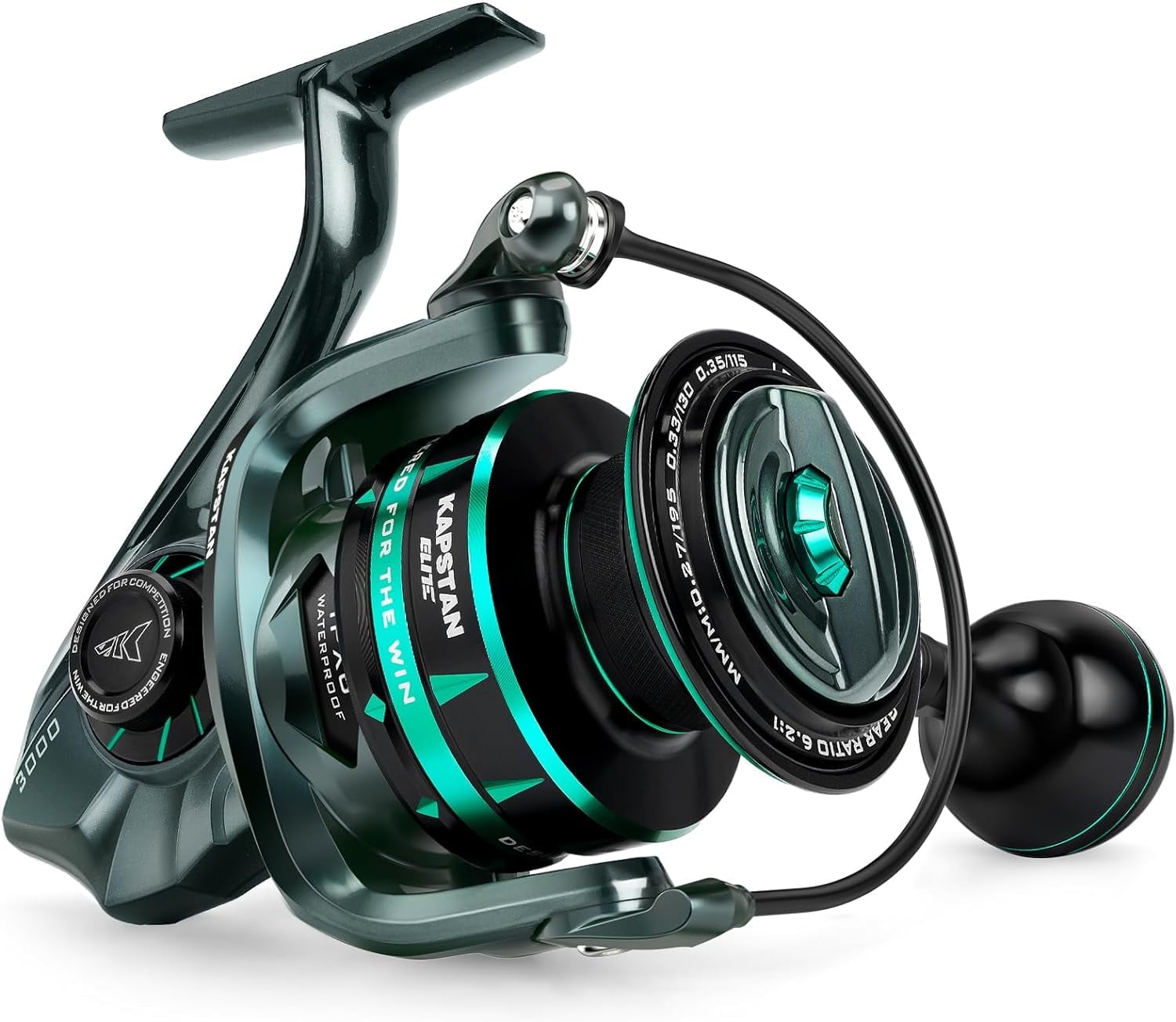 KastKing Kapstan Elite HS Saltwater Spinning Reel - IPX6 100% Waterproof – Up to 55LBs Max Drag ...