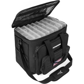 KastKing Fishing Tackle Bag With 4 Tackle Boxes & Removable Bait Binder ...