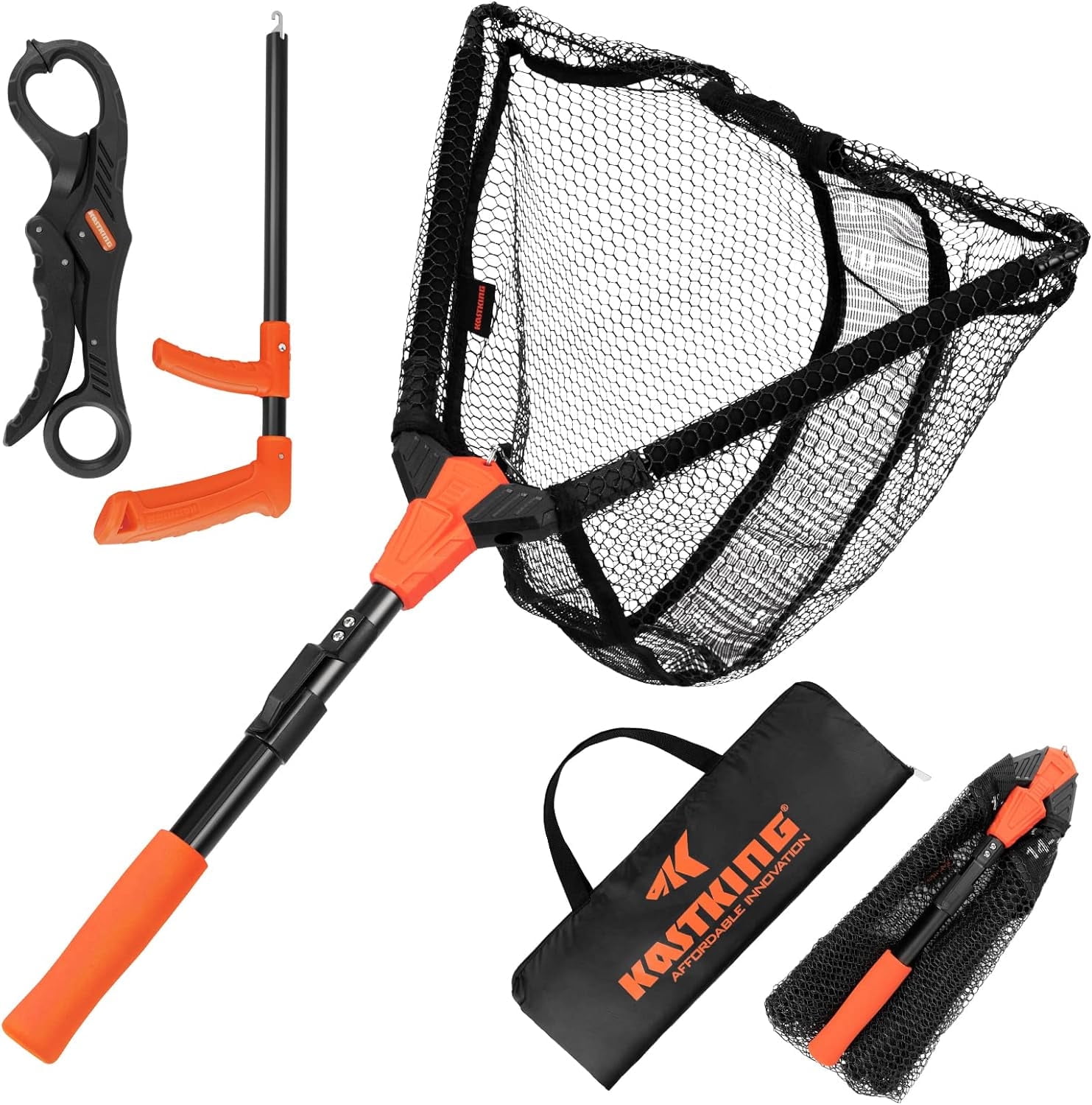 KastKing Fishing Net, Foldable & Lightweight Landing Net with Built in ...