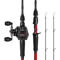 KastKing Travel Fishing Rod and Reel Combo with Twin Tip,Cast-7'0" Mh ...