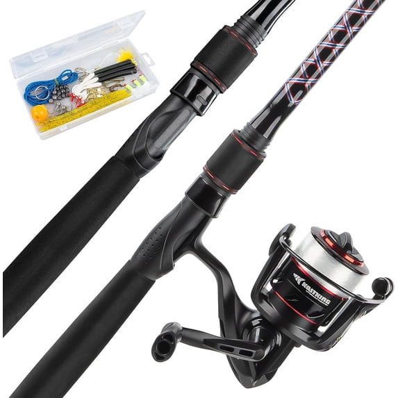 KastKing Spinning & SpinCast Rod & Reel Combo, Brute Tuff & Graphite ...