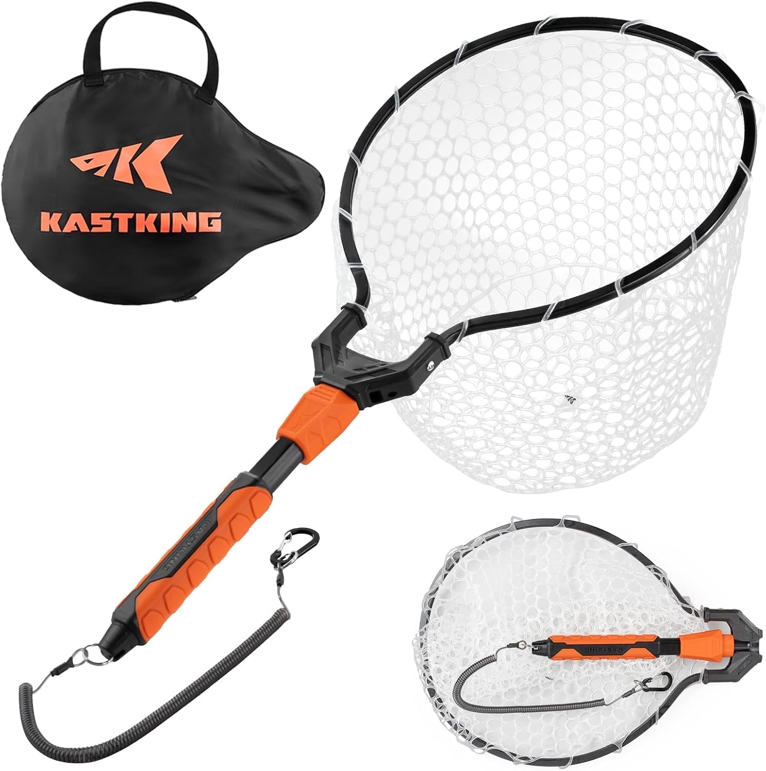 KastKing Fishing Net, Silicone Net - 26" Total Length (Fixed Handle ...