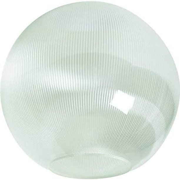 KastLite 16" Clear Prismatic Acrylic Lamp Post Globe | Prismatic ...