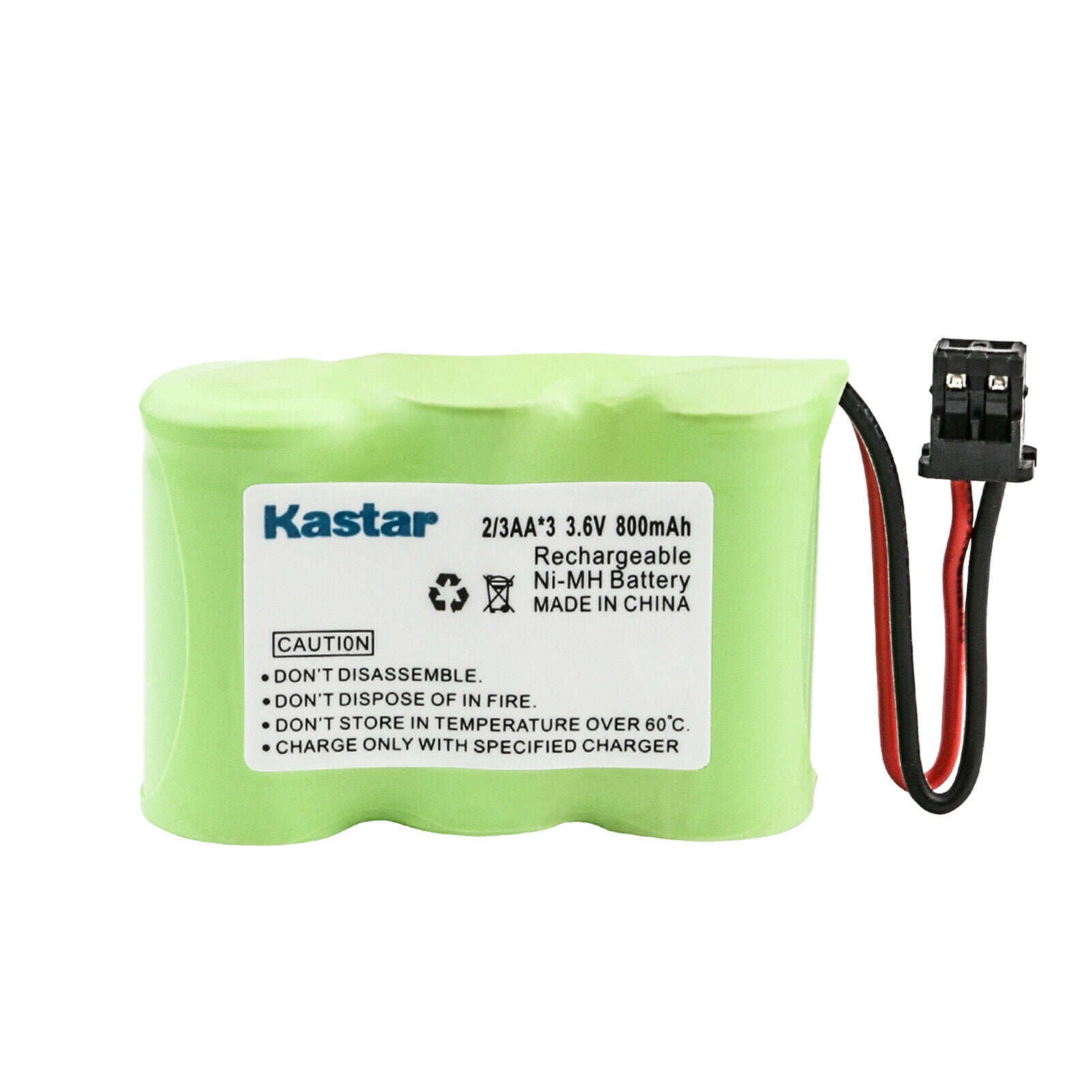 Kastar 1-Pack 2/3AA 3.6V 800mAh Ni-MH Battery Replacement for Panasonic ...