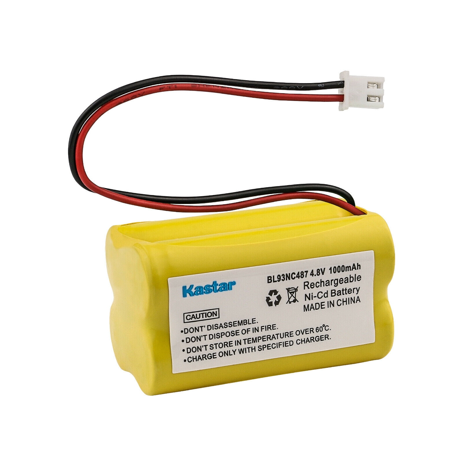 Kastar 1-Pack BL93NC487 Ni-CD Battery 4.8V 1000mAh Replacement for ...