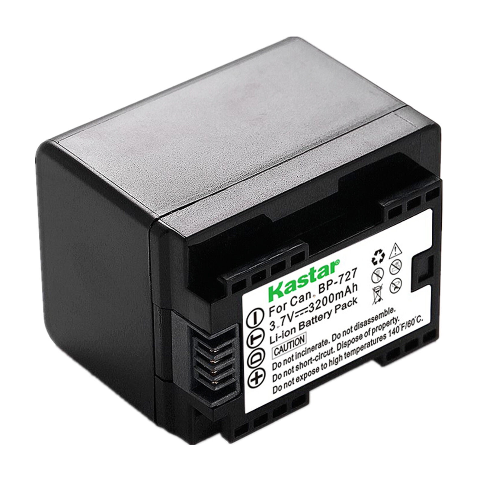 Kastar 1-Pack BP-727 Battery 3.7V 3200mAh Replacement for Canon LEGRIA ...