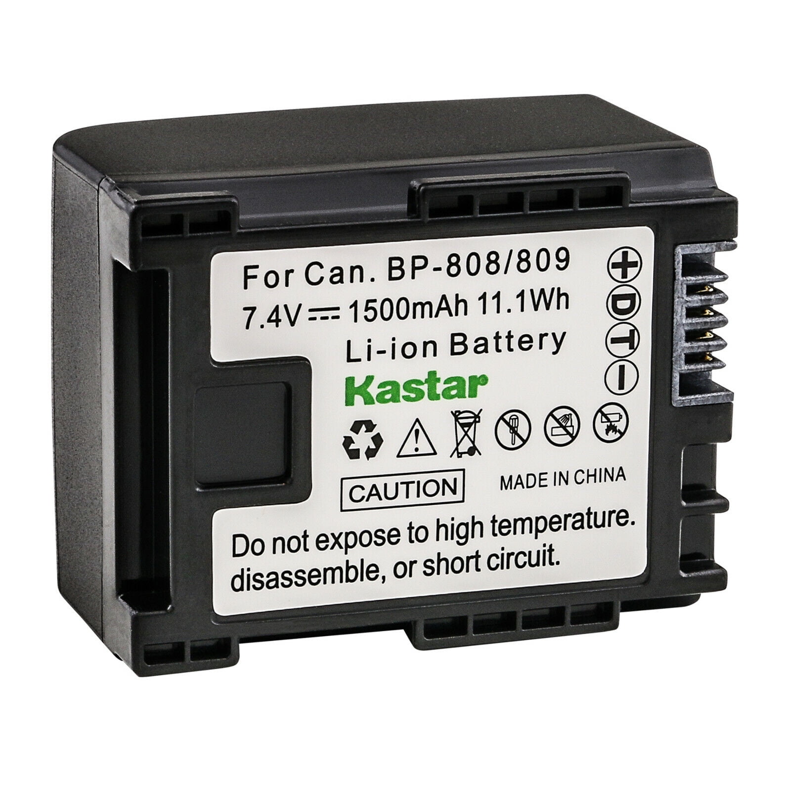 Kastar 1-Pack BP-809 Battery 7.4V 1500mAh Replacement for Canon BP-809 ...