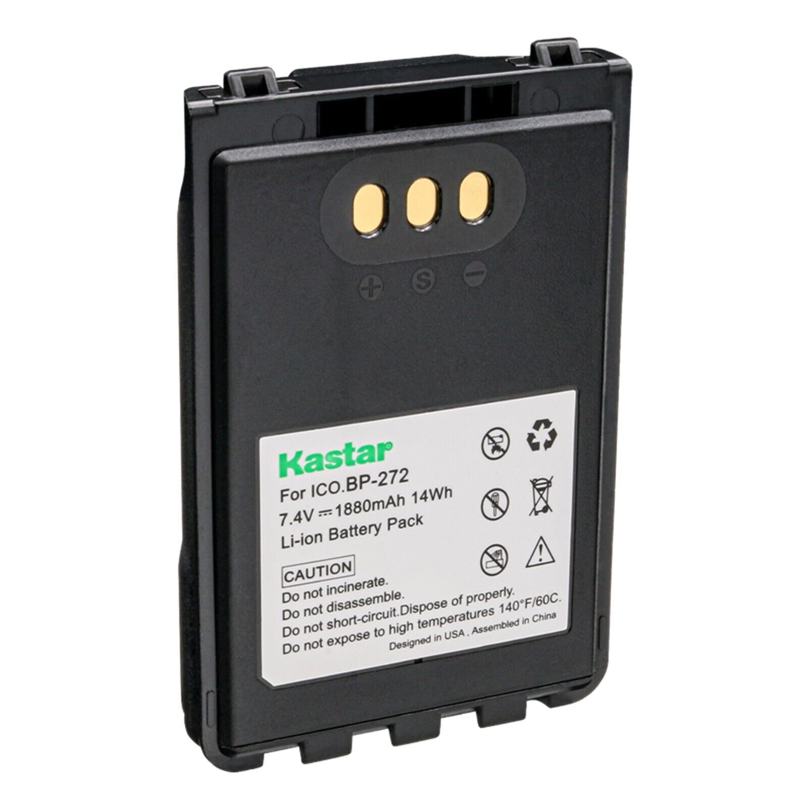 Kastar 1-Pack BP272 Battery Replacement for Icom BP-271 Icom BP-272Li ...
