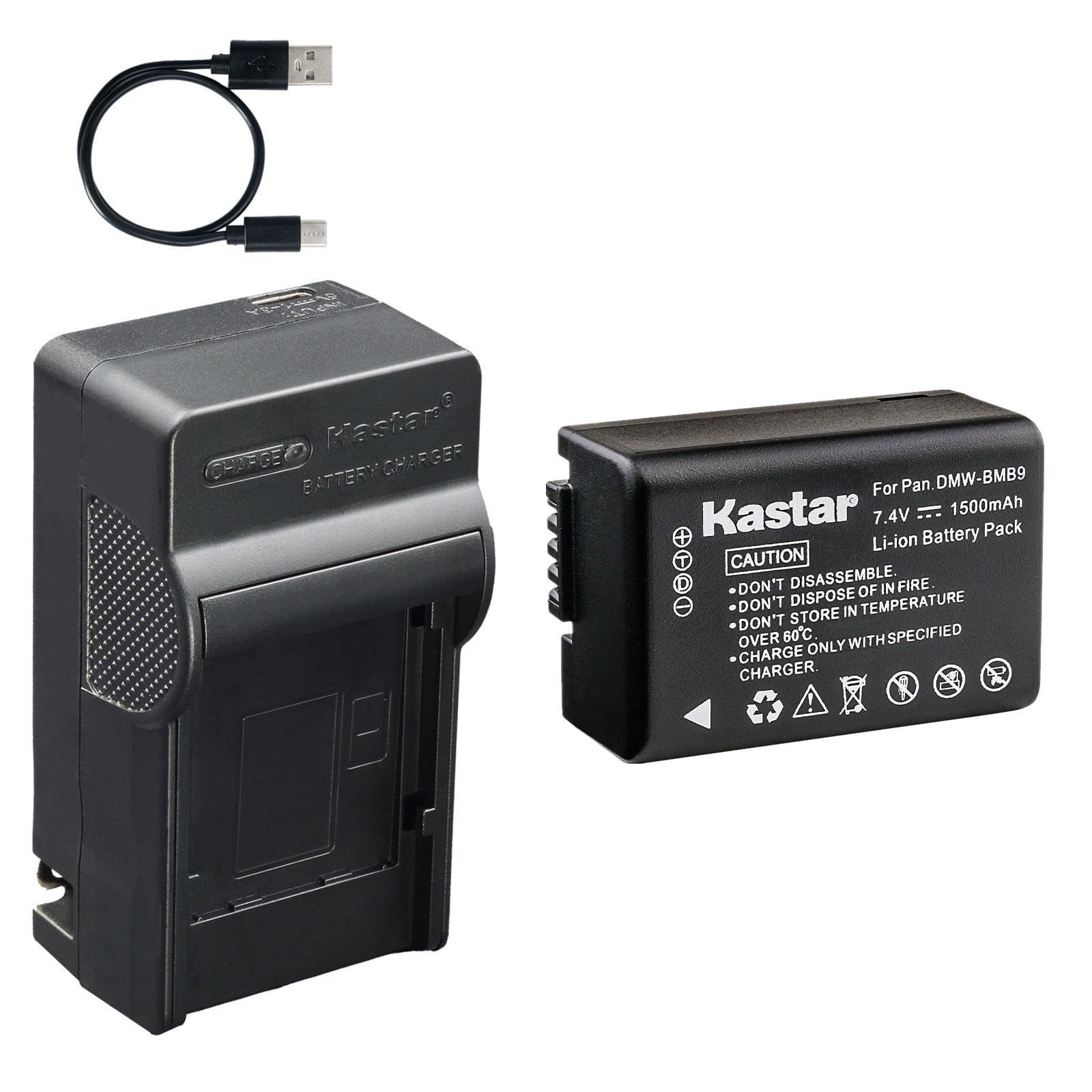 Kastar 1-Pack Battery and AC & USB-C Charger, Compatible with Panasonic ...