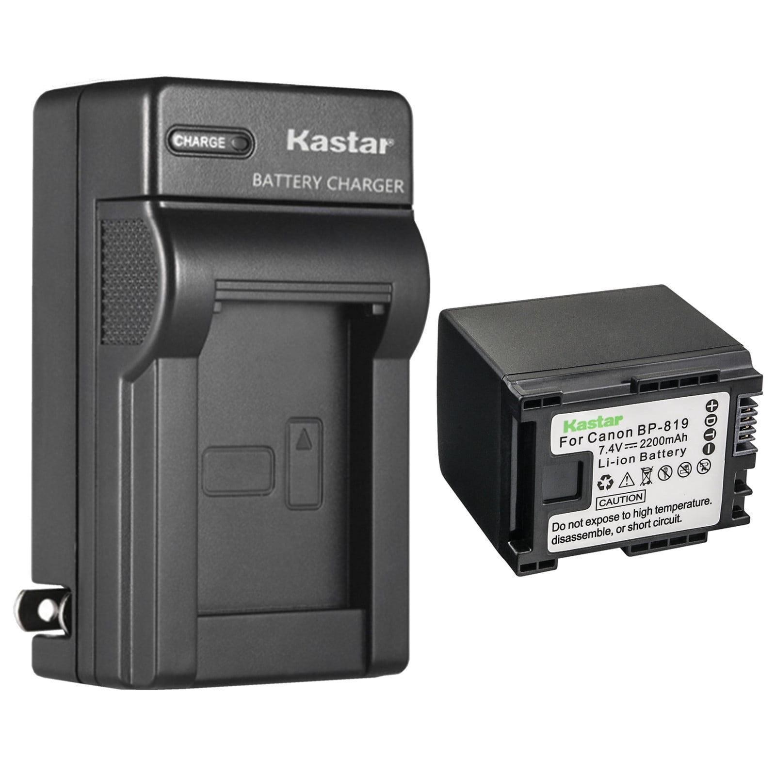 Kastar 1-Pack Battery and AC Wall Charger Replacement for Canon VIXIA ...