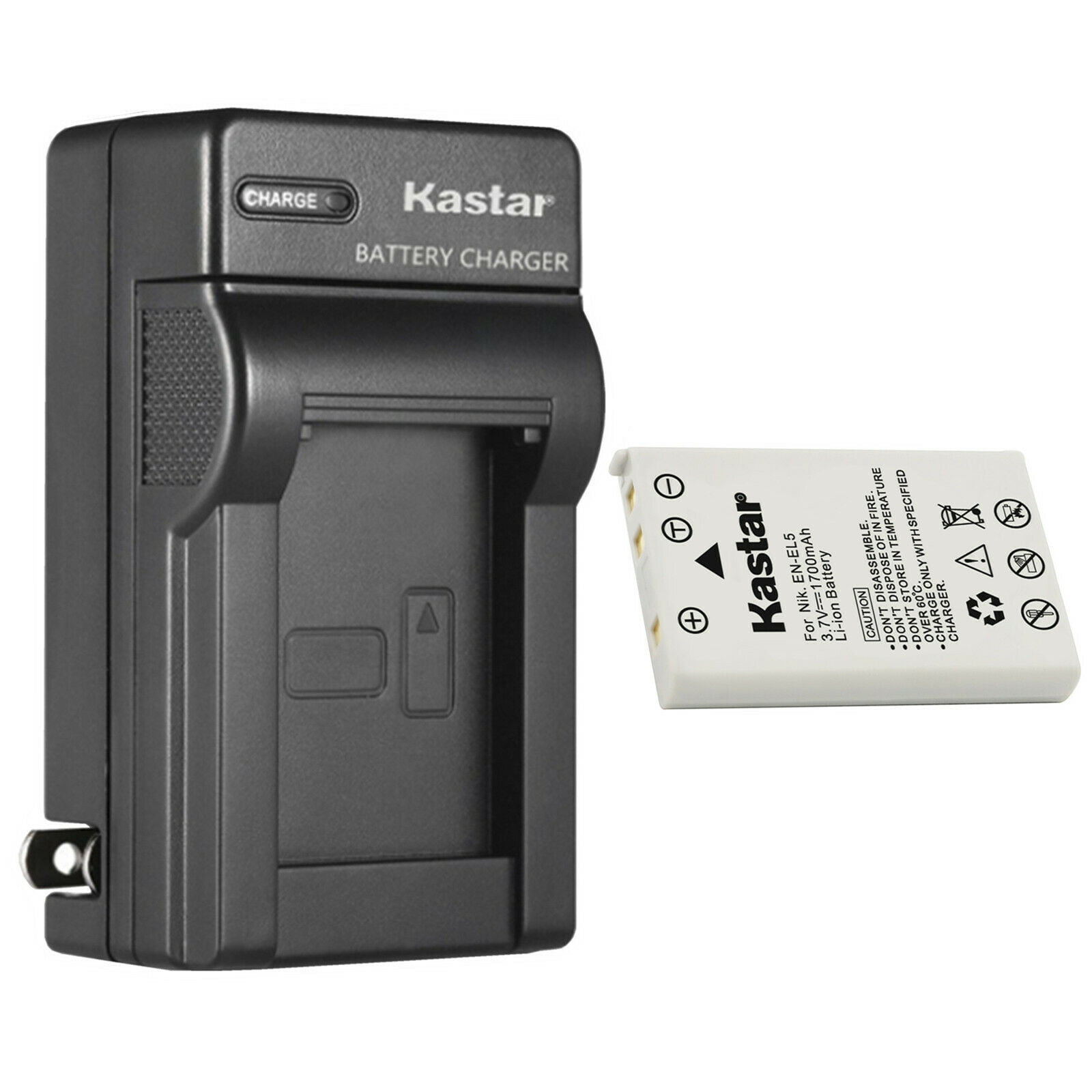 Kastar 1-Pack Battery and AC Wall Charger Replacement for Nikon EN-EL5 ...