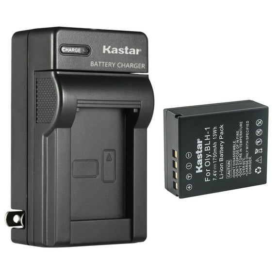 Kastar 1-Pack Battery and AC Wall Charger Replacement for Olympus BLH-1 ...