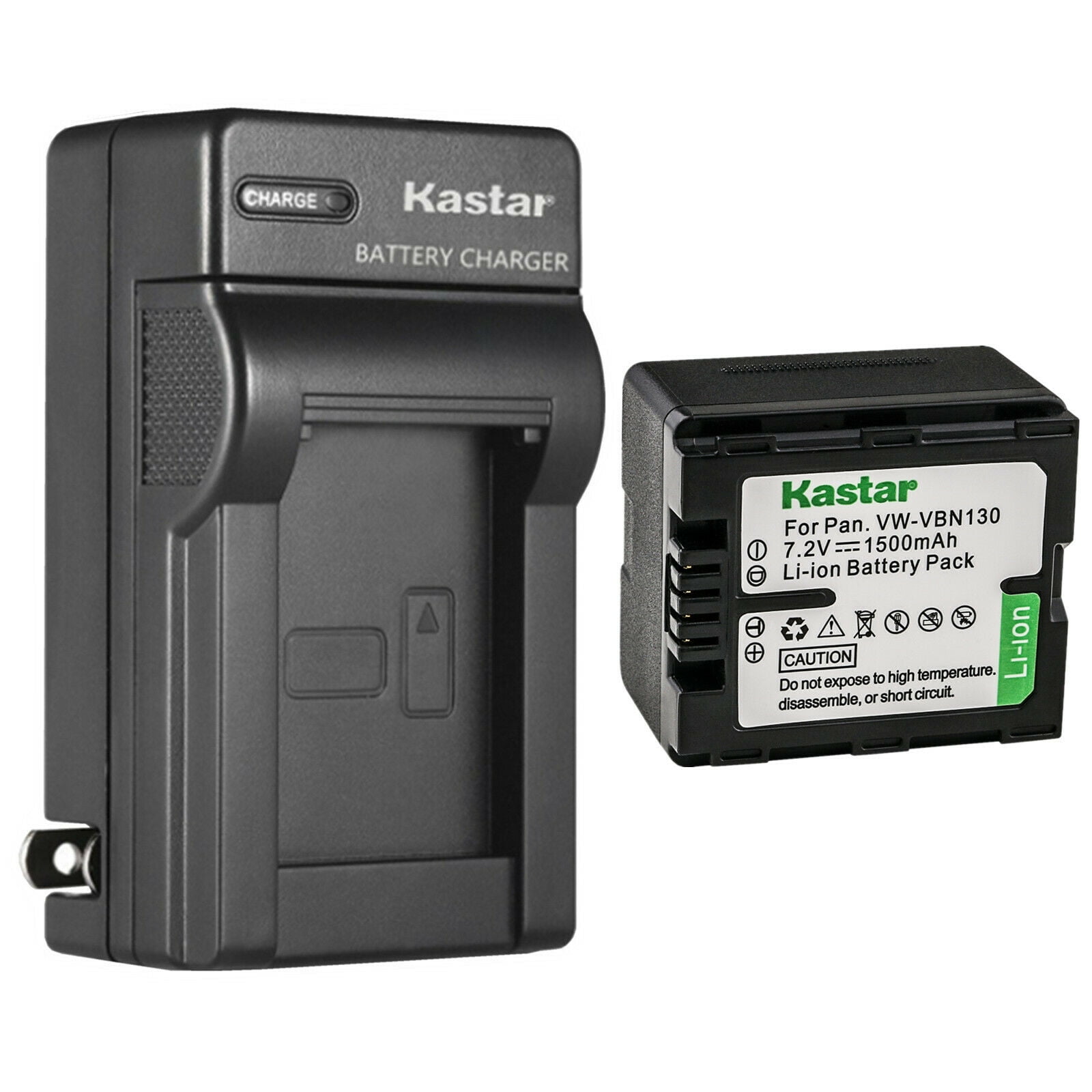 Kastar 1-Pack Battery and AC Wall Charger Replacement for Panasonic VW ...