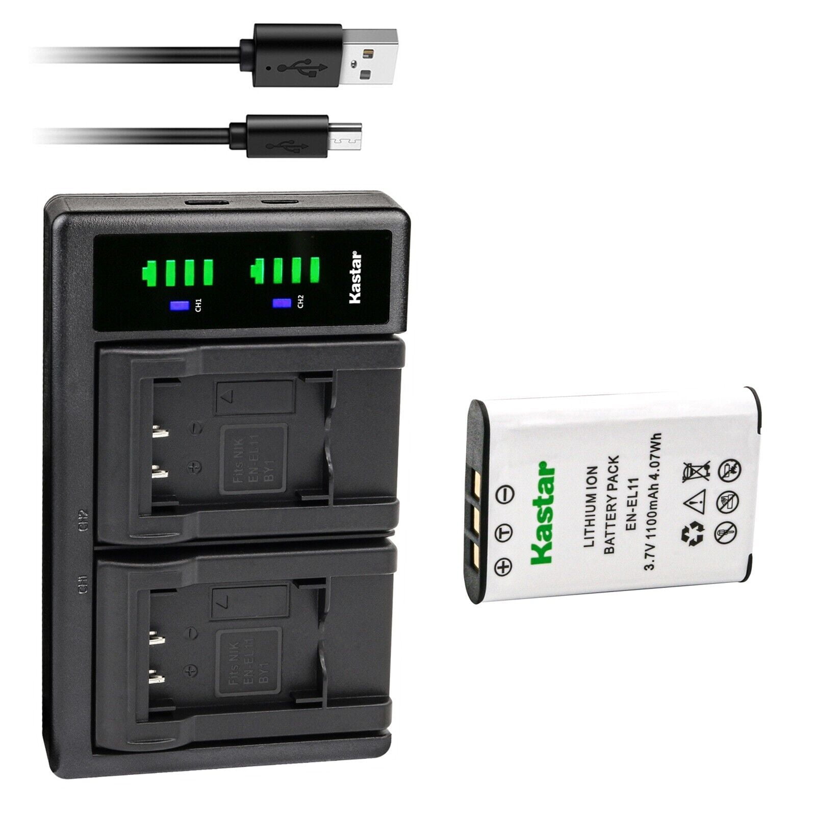 Kastar 1-Pack Battery and LTD2 USB Charger Compatible with Nikon EN ...