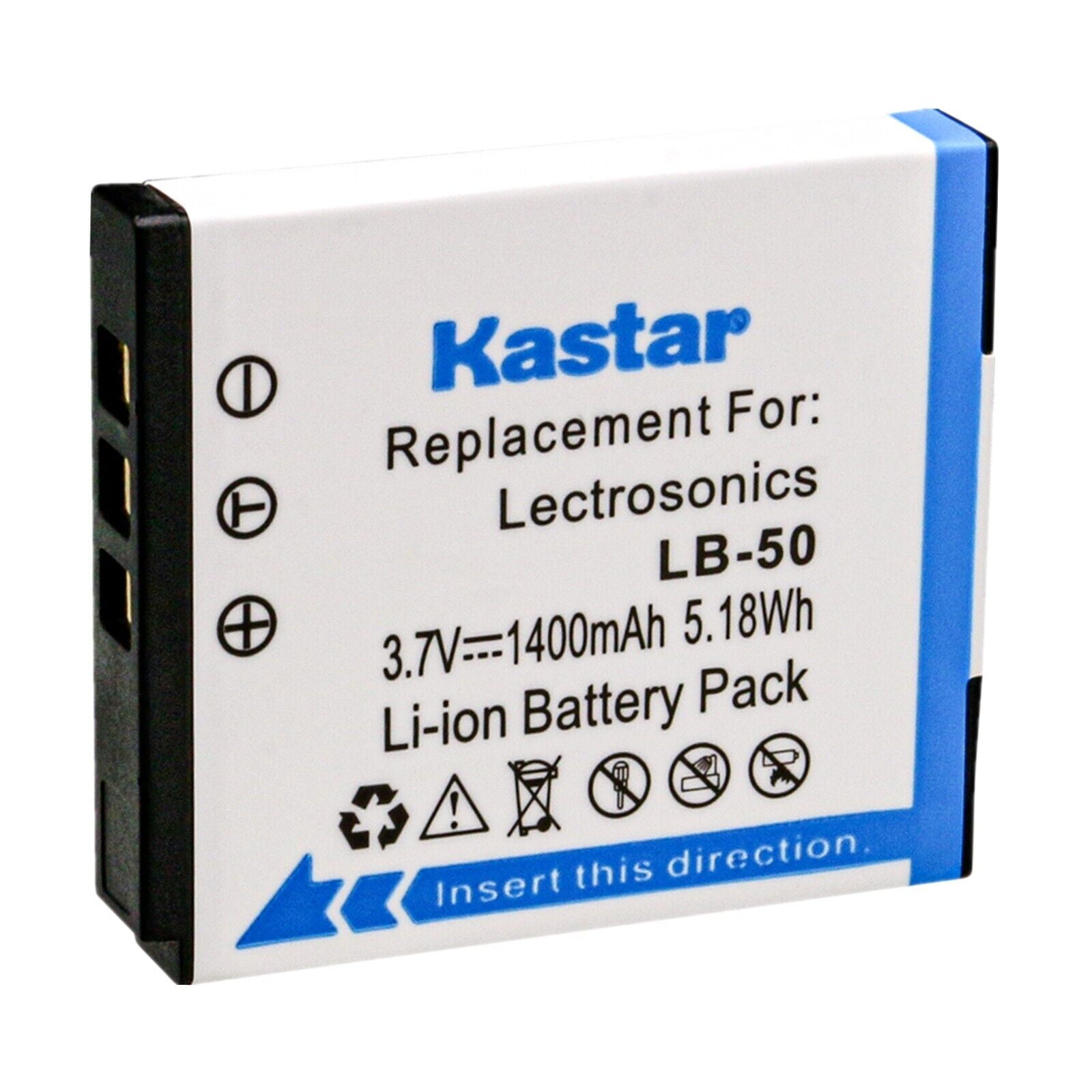 Kastar 1-Pack Battery Replacement for Lectrosonics LB-50 Battery ...