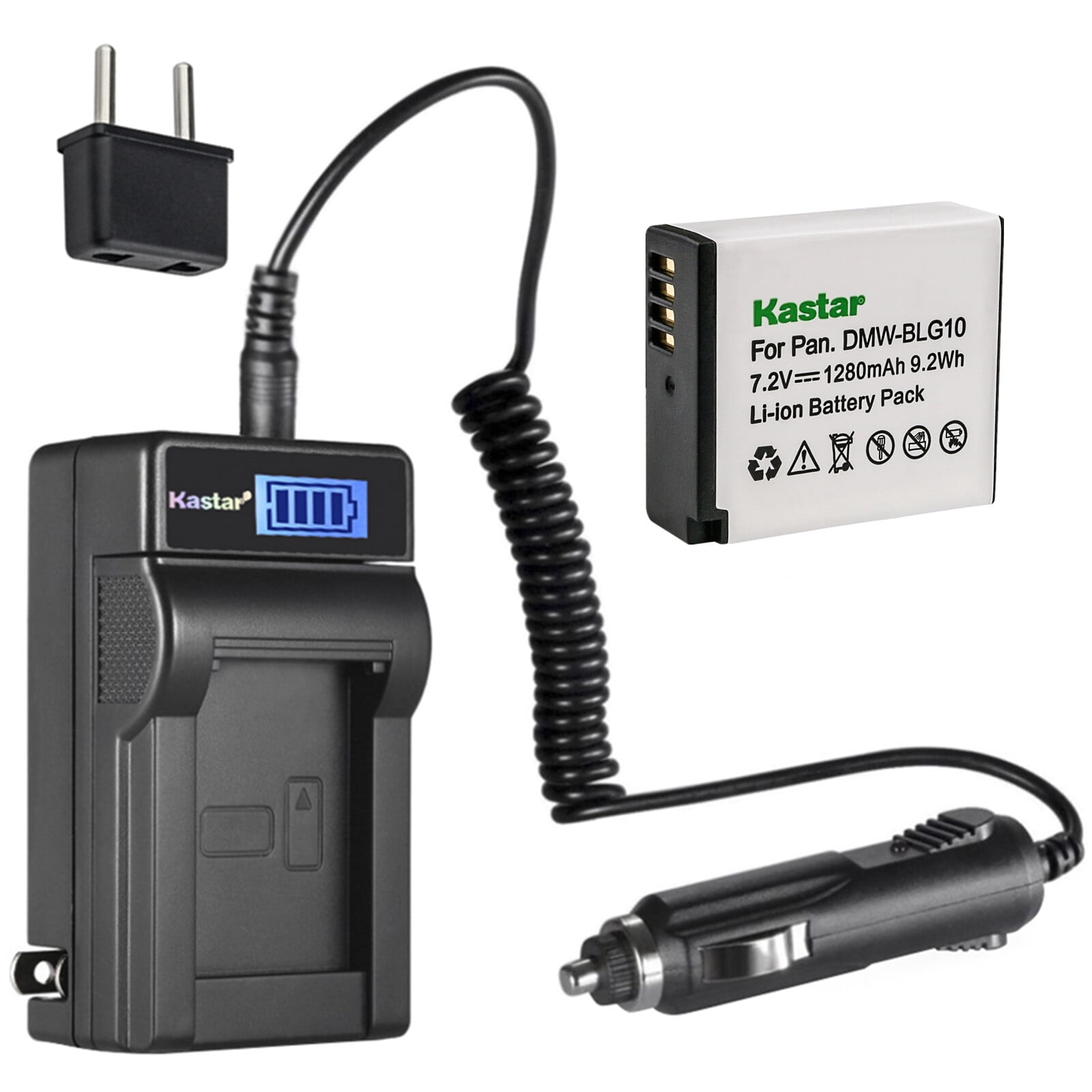 Kastar 1-Pack DMW-BLG10 Battery and LCD AC Charger Compatible with ...