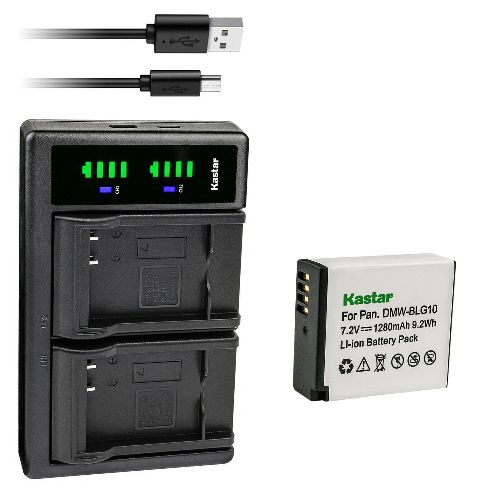 Kastar 1-Pack DMW-BLG10 Battery and LTD2 USB Charger Replacement for ...