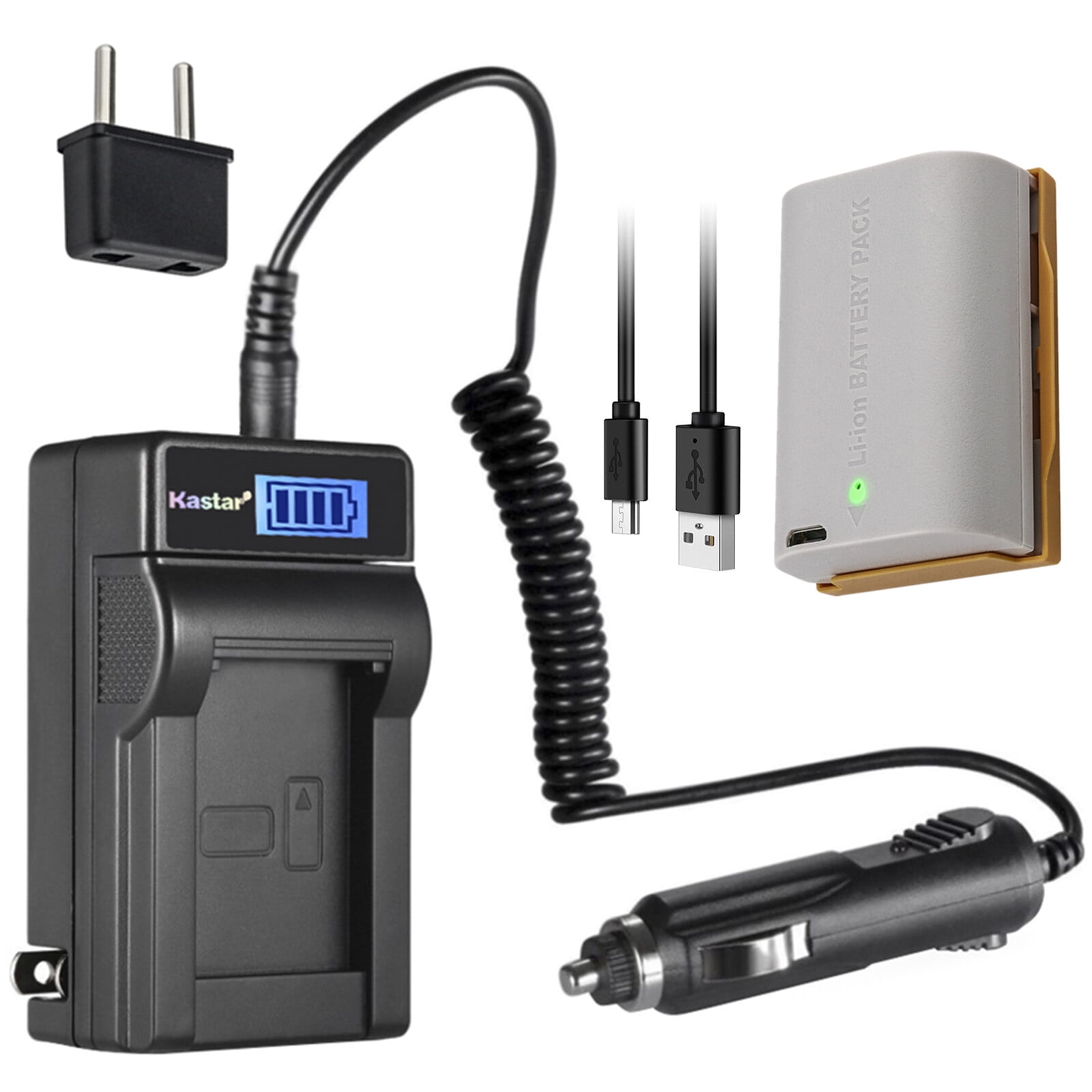 Kastar 1-Pack LP-E6N Pro Battery and LCD AC Charger Compatible with ...