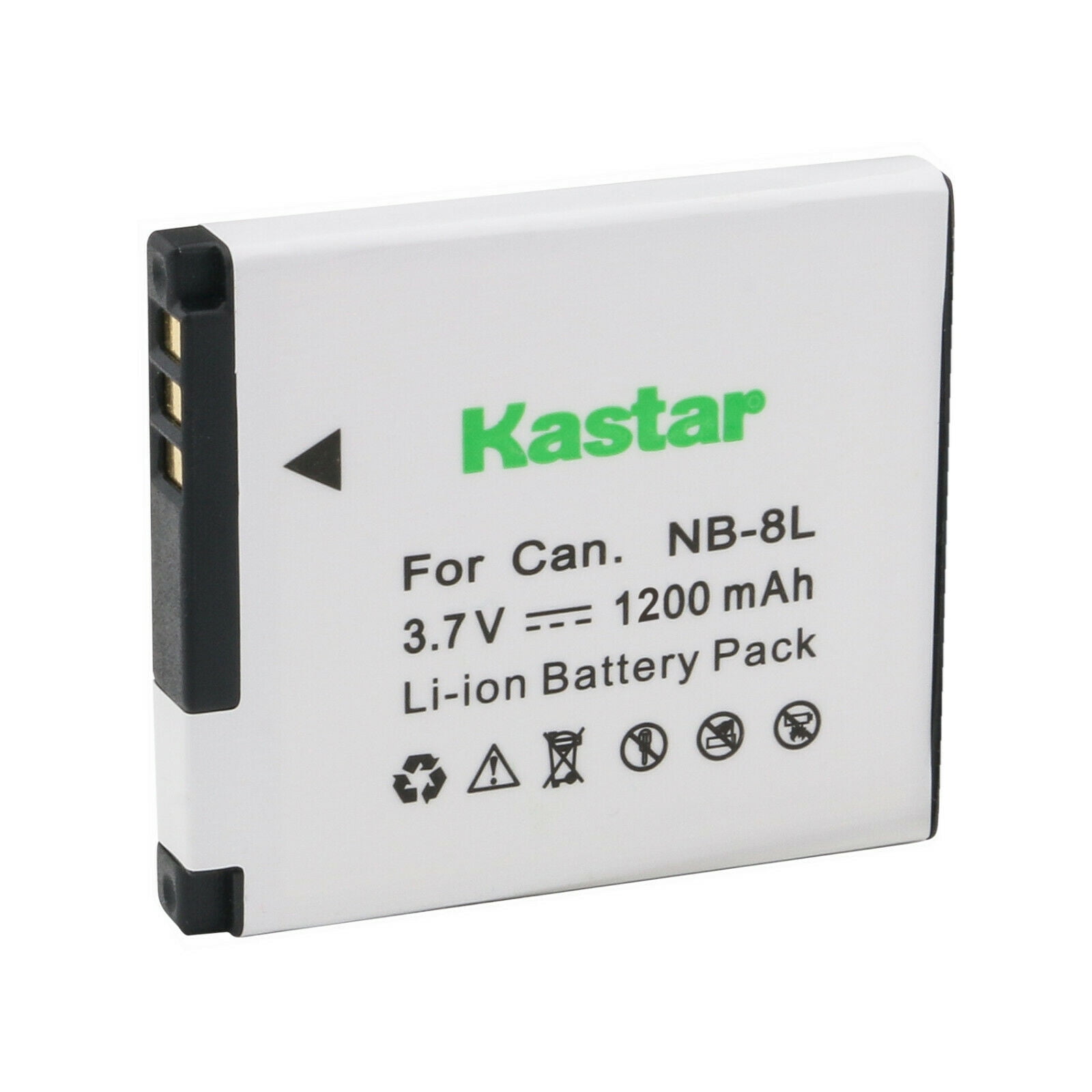 Kastar 1-Pack NB-8L / NB-8LH Battery 3.7V 1200mAh Replacement for Canon NB-8L NB8L, NB-8LH NB8LH ...